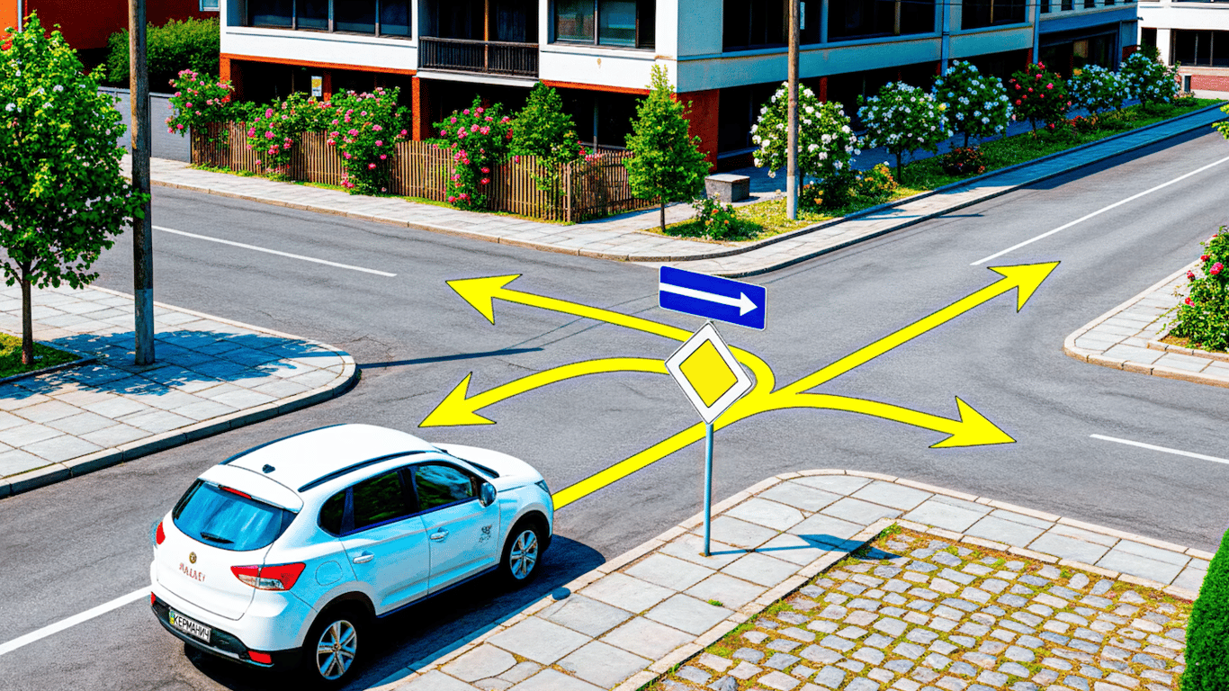 Тест ПДР для уважних — куди може їхати водій. Читайте на UKR.NET